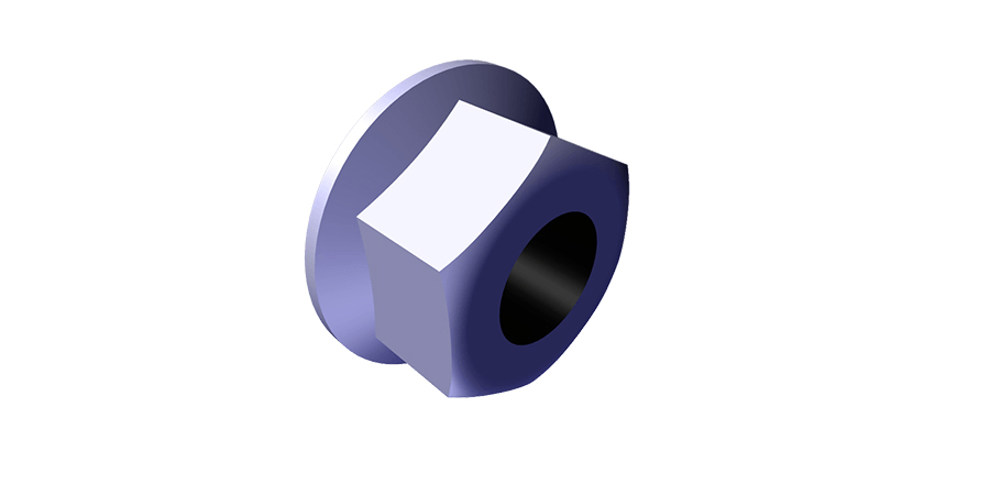 NUT,FLG,LKDT .50-13 GG MB - pierce