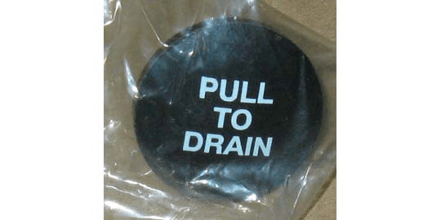 KNOB,.75" DRAIN VALVE - pierce